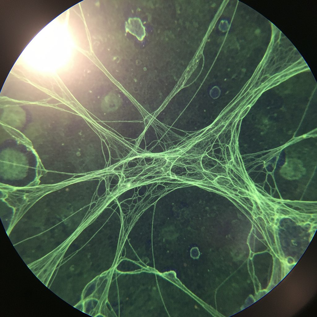 S2 Peptide Unlocks ECM Matrix: Fibronectin Fibrils Glow Live